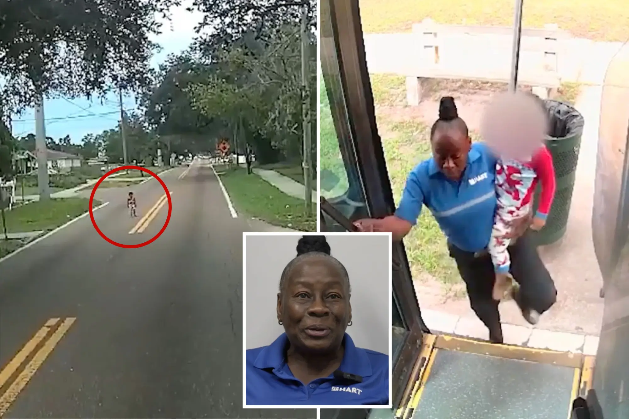 Hero Bus Driver Rescues Young Child Wandering on Busy Florida Street in ...